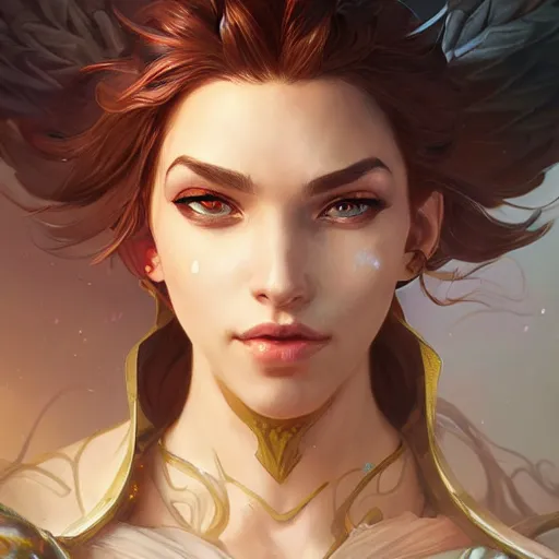 perfectly - centered - portrait of a hero from league | Stable ...