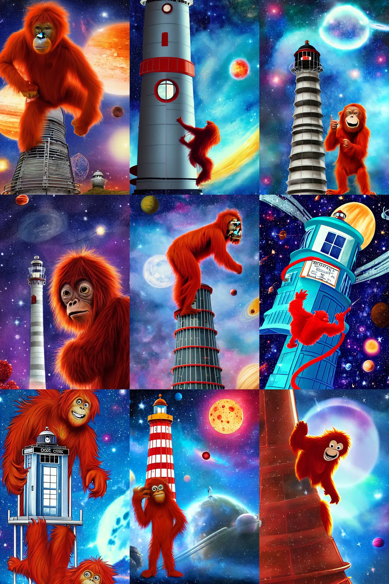 a beautiful red orangutan dressed as doctor who, | Stable Diffusion ...