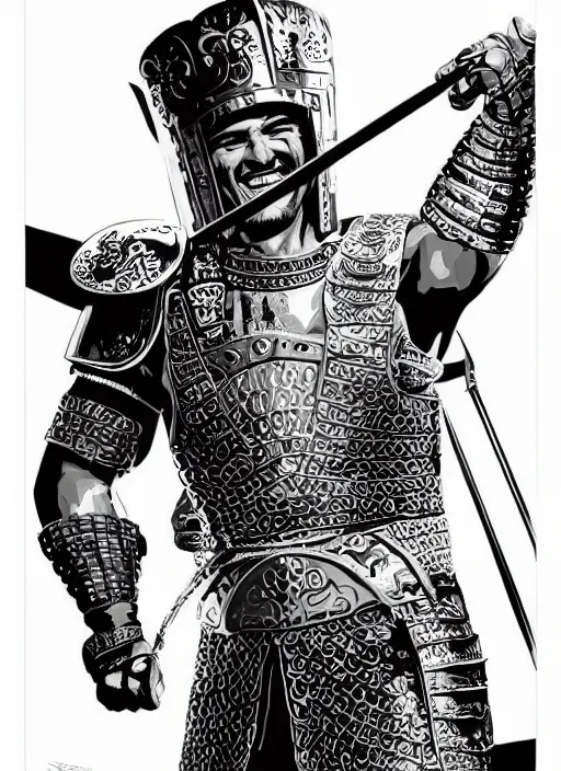 a happy roman gladiator drinking beer. gladiator. | Stable Diffusion ...