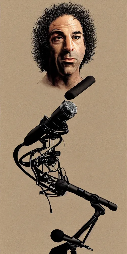 Joe Rogan as Howard Stern talking into a microphone, | Stable Diffusion ...