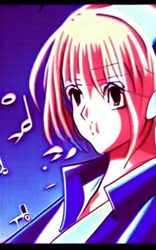 an retro anime image, key generator for music plugin, | Stable ...
