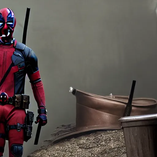 Deadpool in Peaky Blinders very detail 4K quality | Stable Diffusion ...