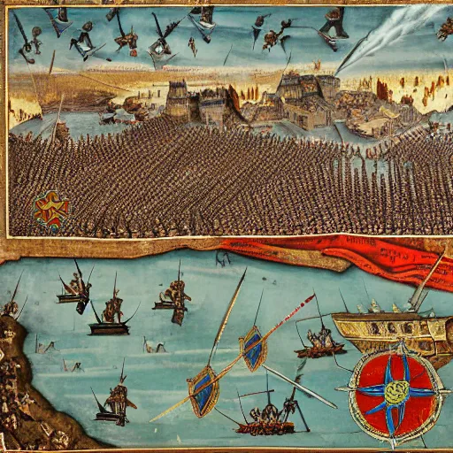 painting depicting the fall of Constantinople | Stable Diffusion | OpenArt