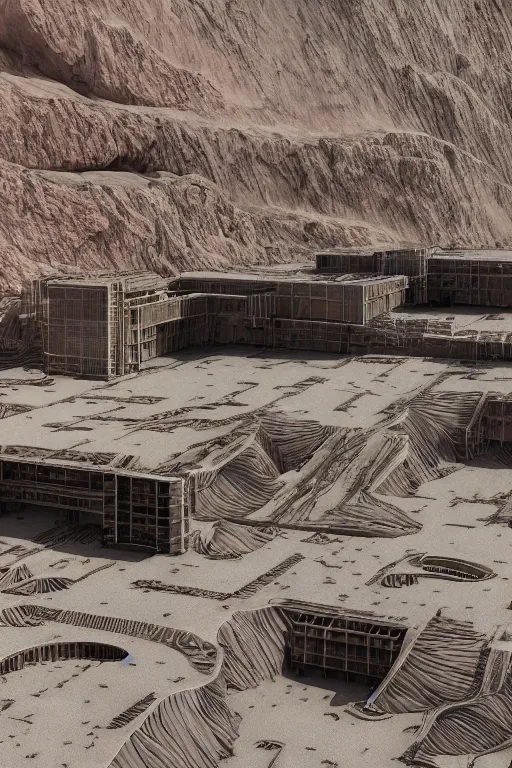 cinematic scene of small research lab of brutalist | Stable Diffusion | OpenArt