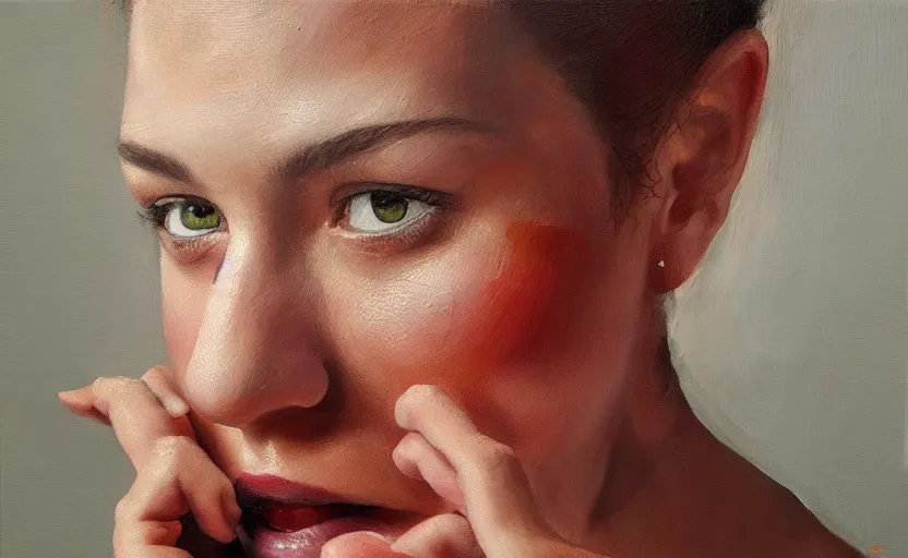 a hyper-realistic studio oil painting of one!!! | Stable Diffusion ...