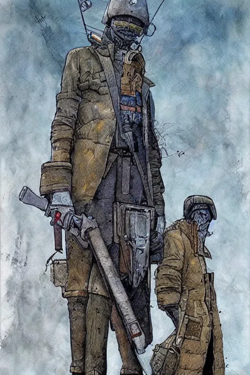 artwork by enki bilal | Stable Diffusion