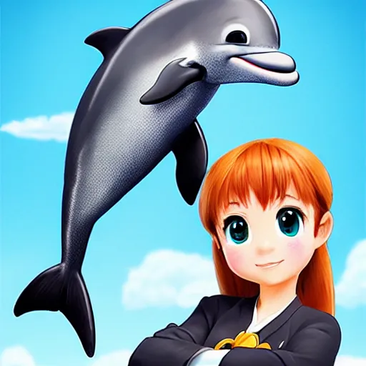 dolphin headshot isekai pixar | Stable Diffusion | OpenArt