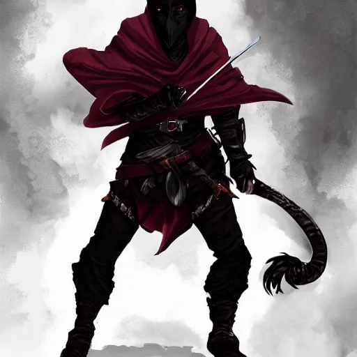 male rogue, dungeons and dragons, red eyes, face | Stable Diffusion