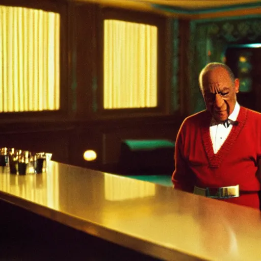 Bill Cosby in The Gold Room tending bar at the | Stable Diffusion | OpenArt