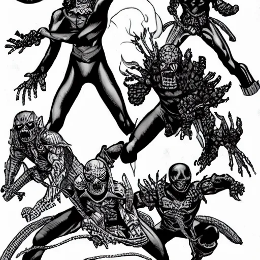 Black skeletons burning in white fire, hand drawn | Stable Diffusion ...