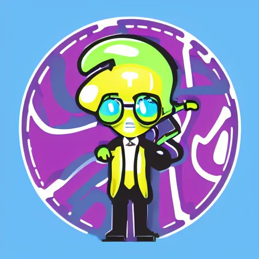 splatoon inkling in a suit, sticker, smooth, | Stable Diffusion | OpenArt