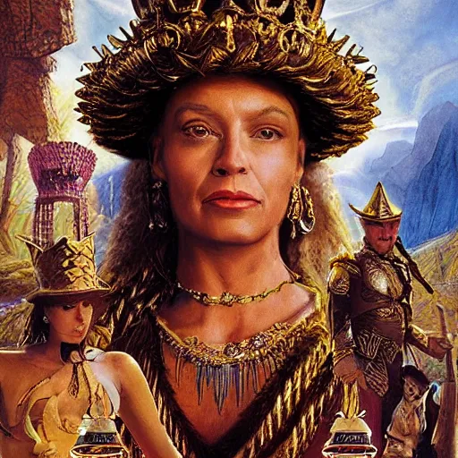 Queen Sorais from the movie Allan Quatermain and the | Stable Diffusion