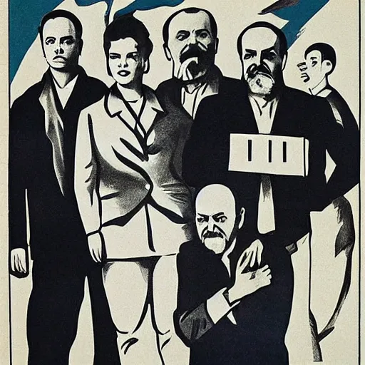 the cast of seinfeld and vladimir lenin in an original | Stable ...