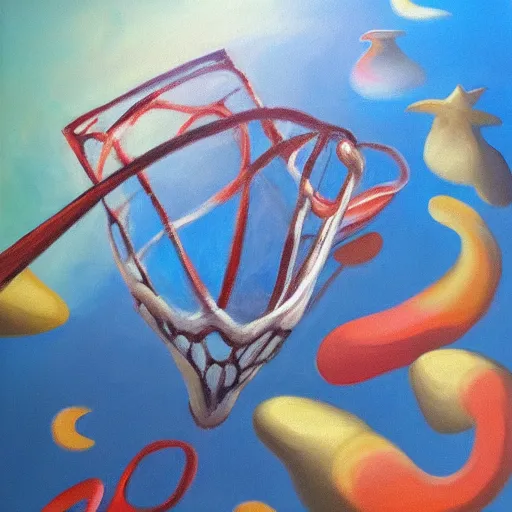march madness, oil and acrylic on canvas, surrealism, | Stable ...