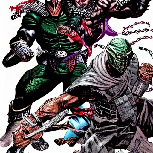 highly detailed comic book cover of the shredder | Stable Diffusion