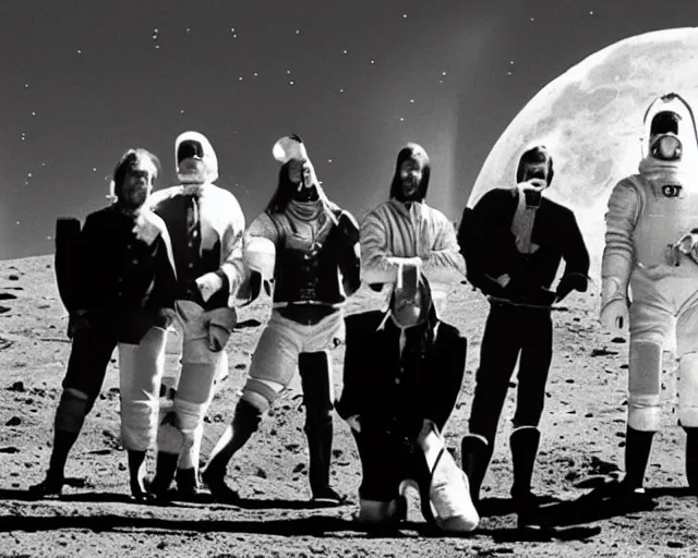 Monty python and the lunar excursion | Stable Diffusion | OpenArt