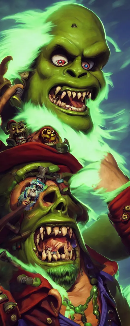 A Concept art foreshortening portrait of the green | Stable Diffusion