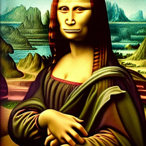painting of Bigfoot as the Mona Lisa by Leonardo da | Stable Diffusion ...