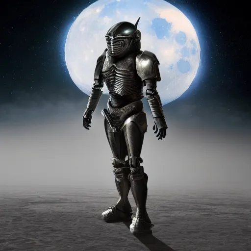 photorealistic watercolor painting of an armored alien | Stable ...