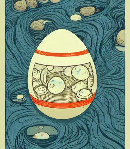 Egg by James Jean and dan mumford and strongstufftom | Stable Diffusion | OpenArt