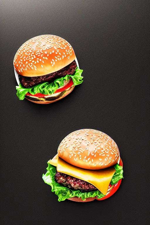 diamond in form of burger, symmetry, cinematic, | Stable Diffusion ...