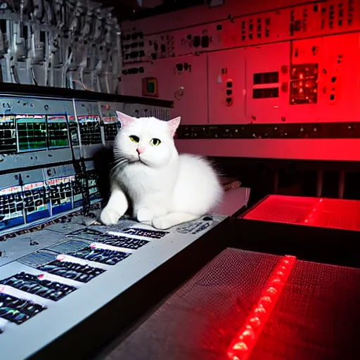 ragdoll cat working in the control room of a nuclear | Stable Diffusion ...