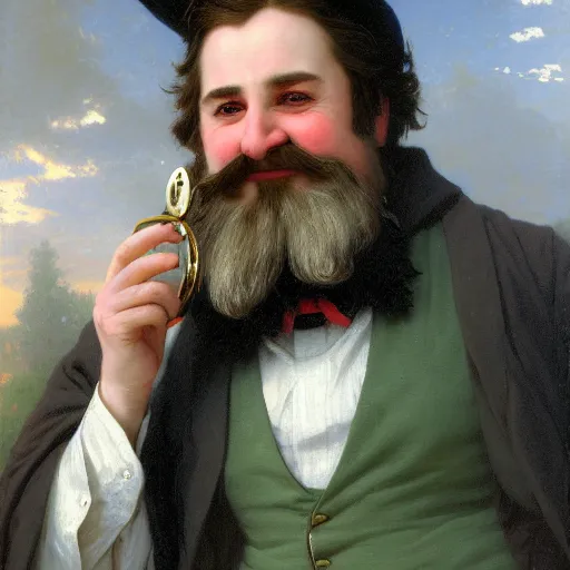 detailed portrait painting of dwarf scholar with long | Stable ...