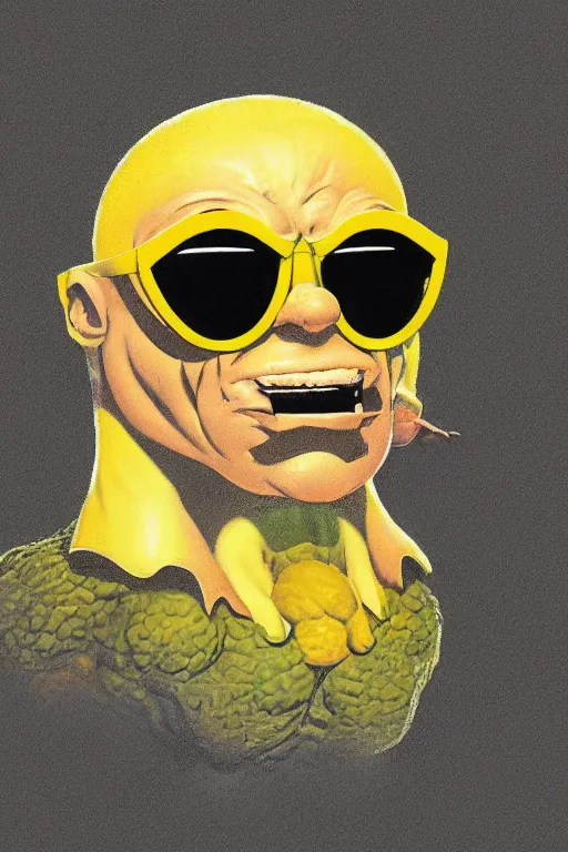 anthropomorphic badass muscular lemon character, | Stable Diffusion ...