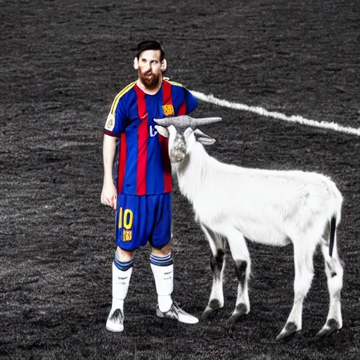 cinematic photograph of Messi wearing a crown and a | Stable Diffusion ...