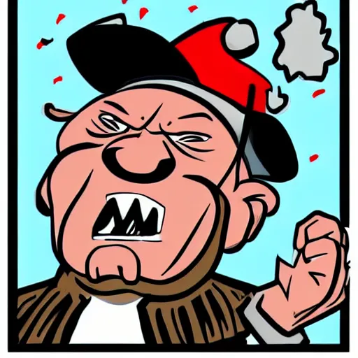 a hilarious grumpy old man wearing a funny hat and has | Stable ...