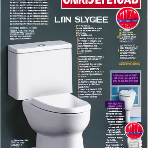 an advertisement for a used toilet, hyper realistic, | Stable Diffusion | OpenArt