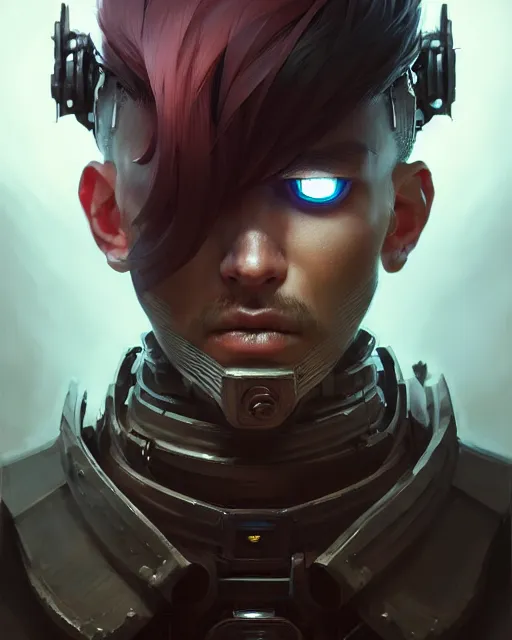 male portrait, handsome, detailed punk hair, cyclops | Stable Diffusion | OpenArt