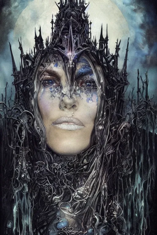 the ink witch queen of the fluid, painted by howard | Stable Diffusion ...