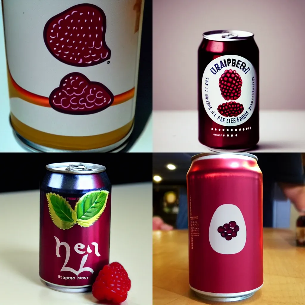 a beer can in the shape of a raspberry. surreal. HQ. | Stable Diffusion ...