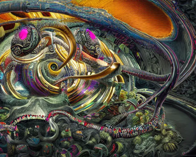 hyperdetailed maximalist artwork by fatheat inspired | Stable Diffusion ...