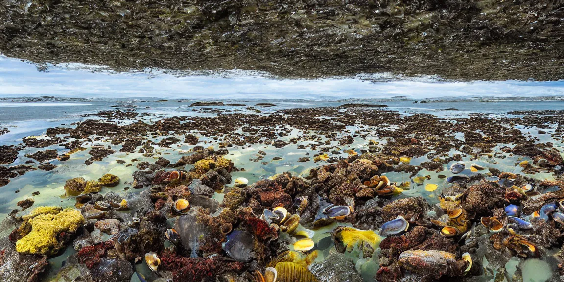 Brackish tidepools in rural Alaska, various sea | Stable Diffusion ...