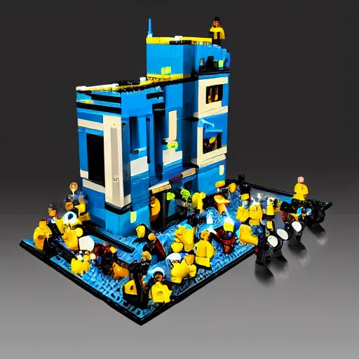 trance festival lego set, dramatic lighting | Stable Diffusion