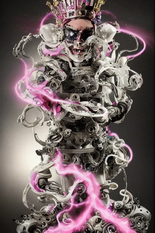 full-body rococo and cyberpunk style porcelain and | Stable Diffusion ...