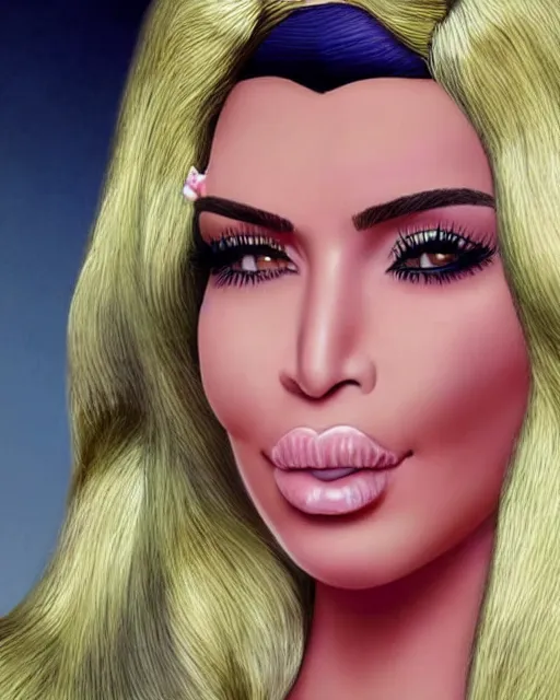 hyper realistic kim kardashian as princess peach. | Stable Diffusion ...