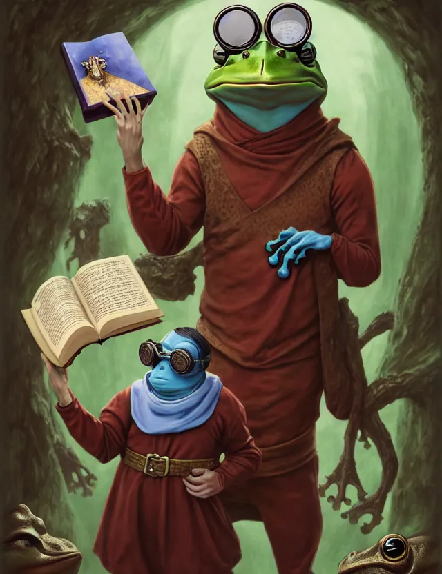 anthropomorphic bipedal frog that is dressed as a | Stable Diffusion ...