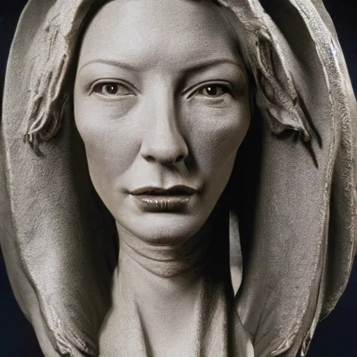 sculpture of cate blanchett by H.R. Giger | Stable Diffusion | OpenArt
