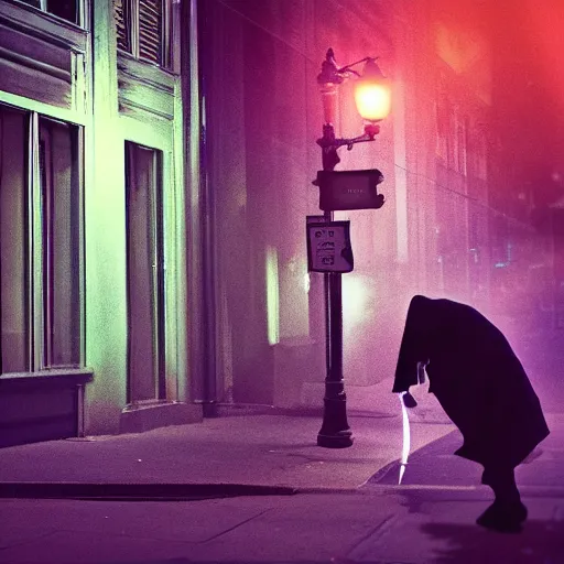 digital art of a sheet ghost smoking a cigarette on | Stable Diffusion