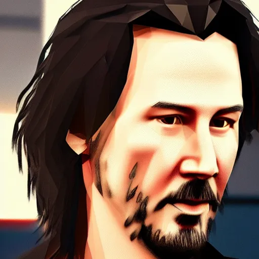 low poly render of Keanu Reeves | Stable Diffusion | OpenArt