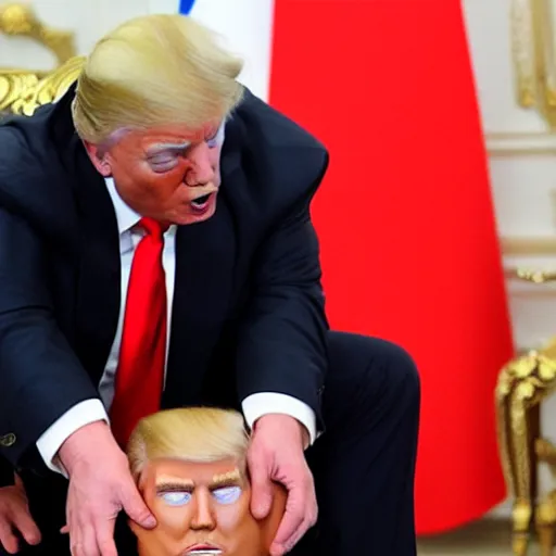 putin giving birth to donald trump | Stable Diffusion | OpenArt