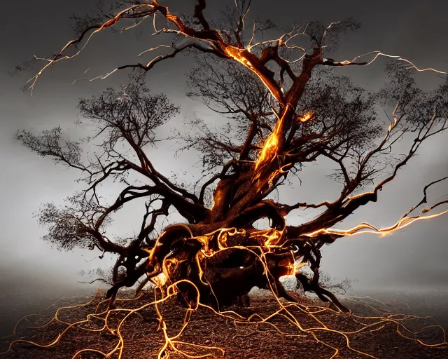 angry complex strings and cables electricity fight, | Stable Diffusion ...