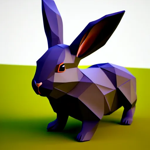 rabbit lowpoly, unreal engine 5, octane render, 8k | Stable Diffusion | OpenArt