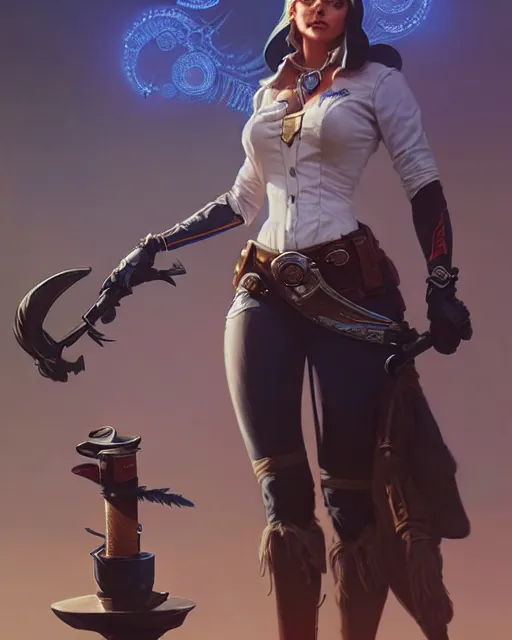 ashe the cowgirl from overwatch, character portrait, | Stable Diffusion ...
