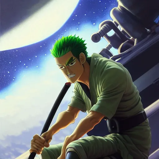 roronoa zoro in a astronaut suit and roronoa zoro, | Stable Diffusion ...