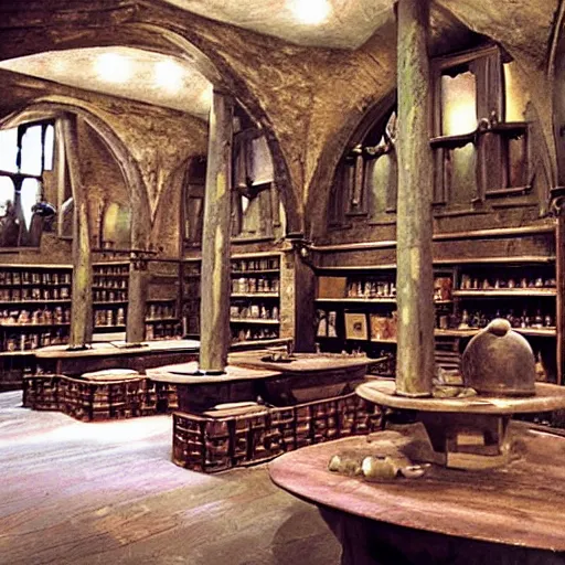 interior view of potions room at hogwarts | Stable Diffusion | OpenArt