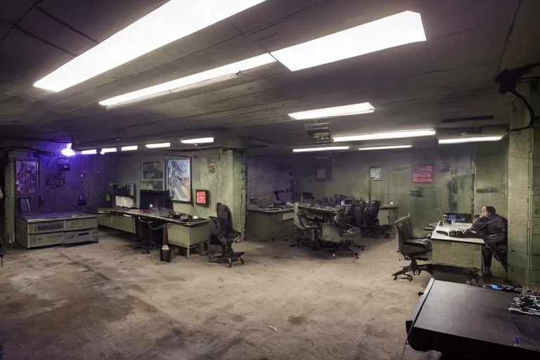 Neil Blomkamp film shot of a military Spionage bunker, | Stable ...